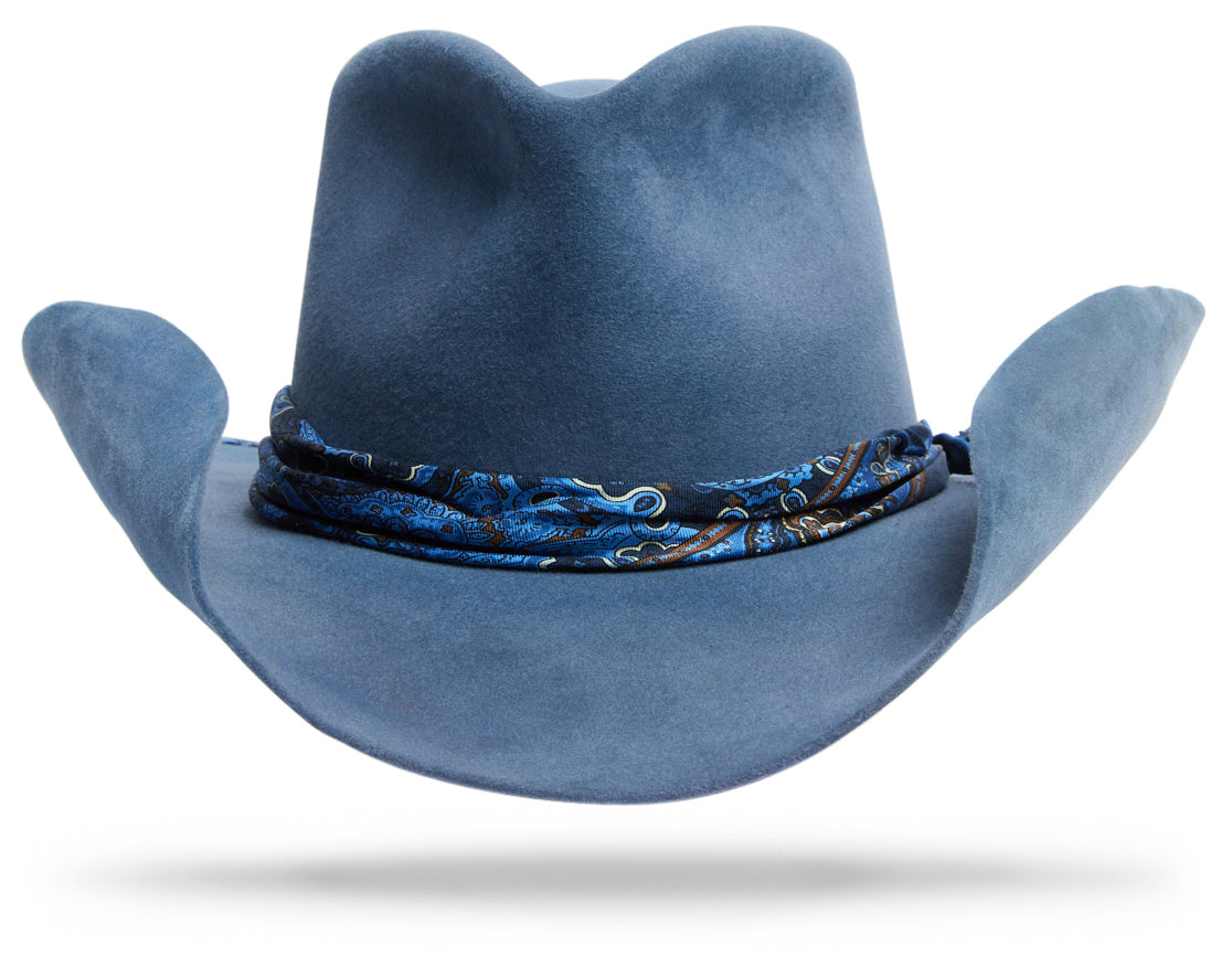 Indigo cowboy - Worth & Worth - Hat Maker - Custom Hats - NYC