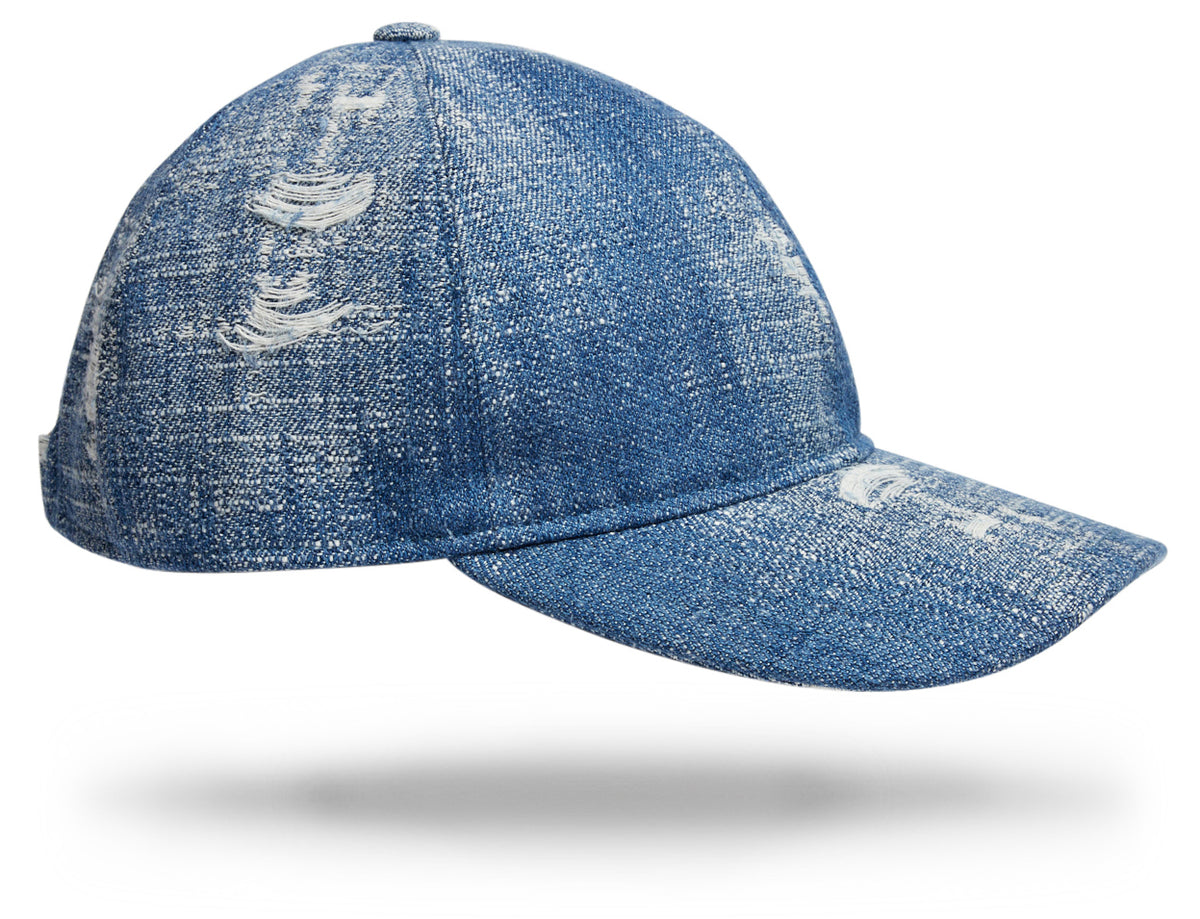 Upcycled Denim Baseball Cap - Worth and Worth