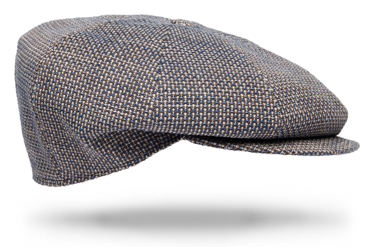 Linen Apple Jack - Blue/Brown - Worth and Worth