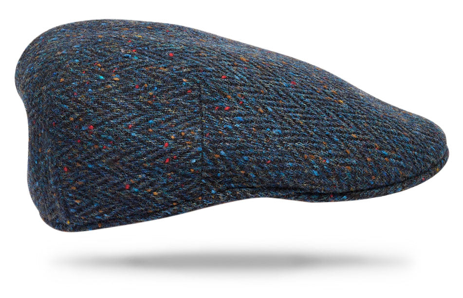 Wool Driving Cap - Speckle- Blue - Grey - Worth and Worth