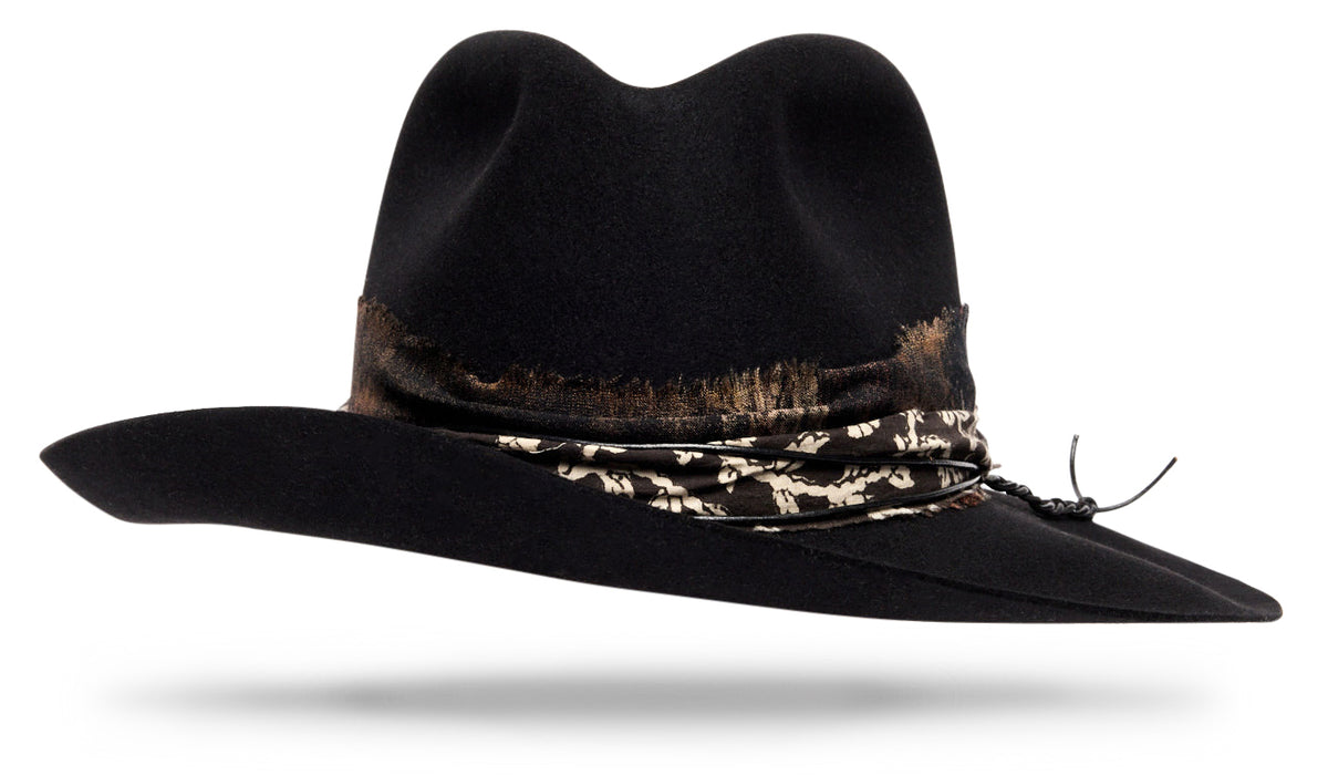 Vagabond Black - Worth & Worth - Hat Maker - Custom Hats - NYC