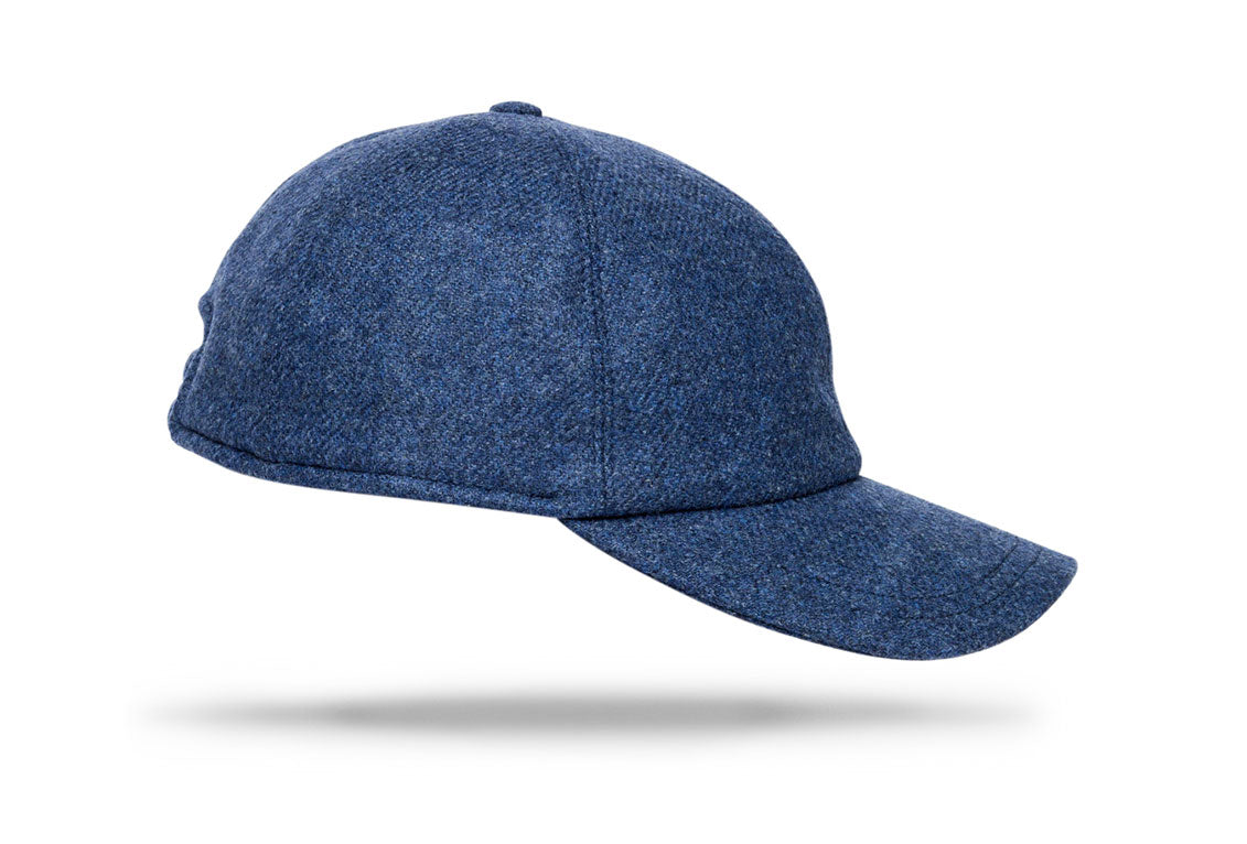 Wool Baseball Cap -Denim Blue - Worth and Worth