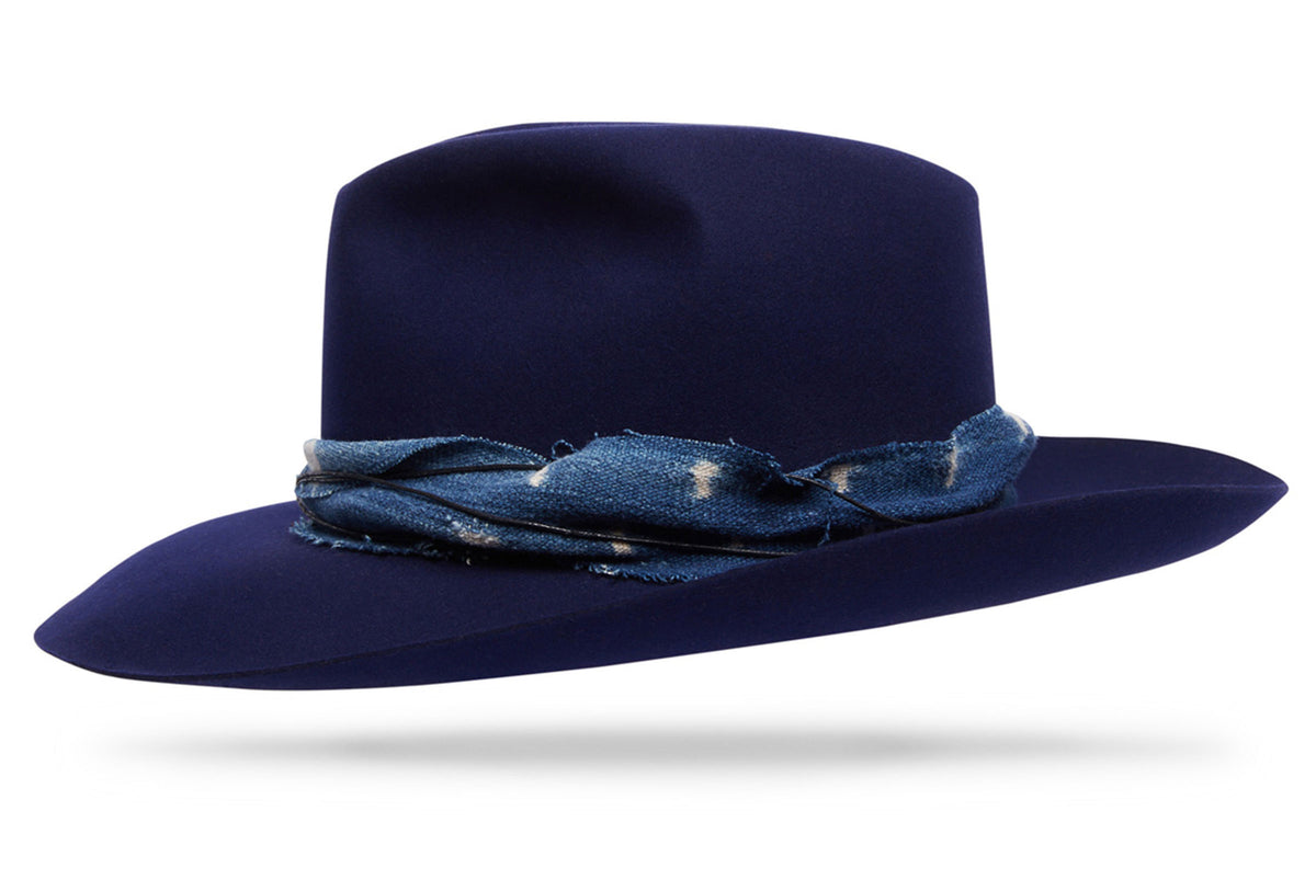 Vagabond Electric Blue - Worth & Worth - Hat Maker - Custom Hats - NYC